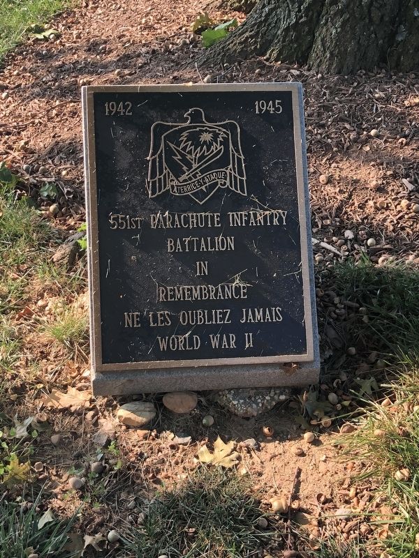 551st Parachute Infantry Battalion, a War Memorial