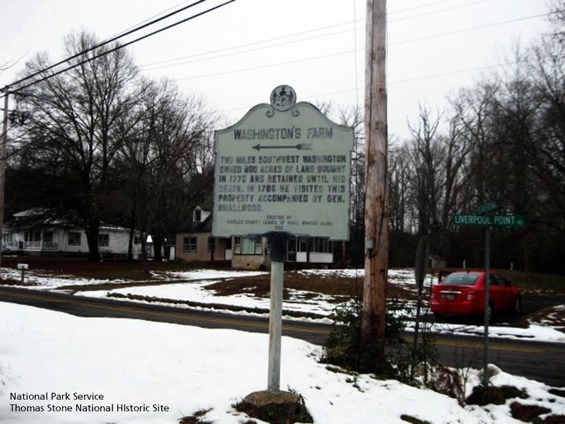 Washington's Farm Historical Marker