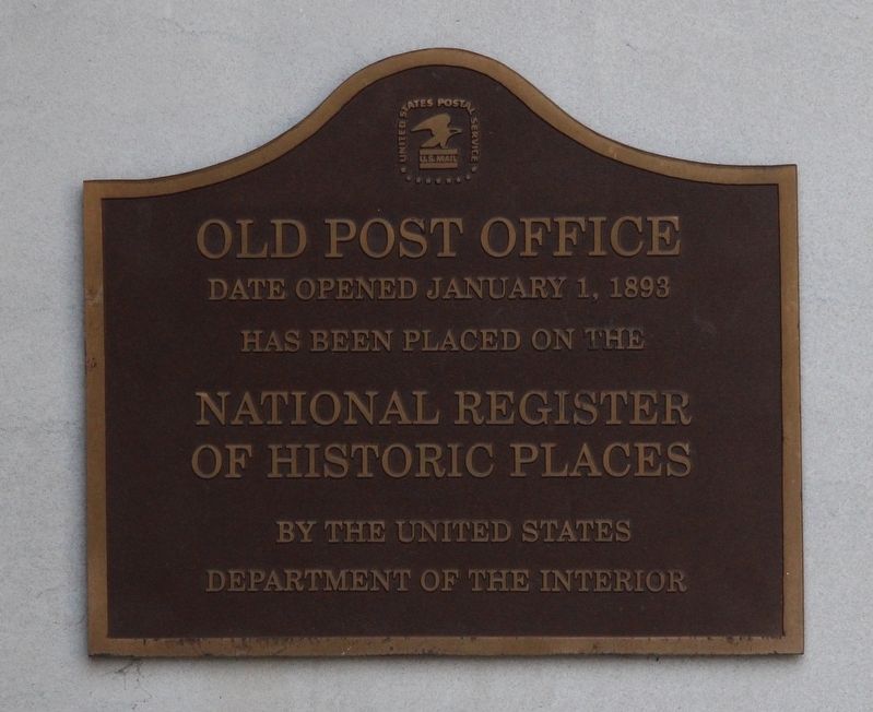 Old Post Office Historical Marker