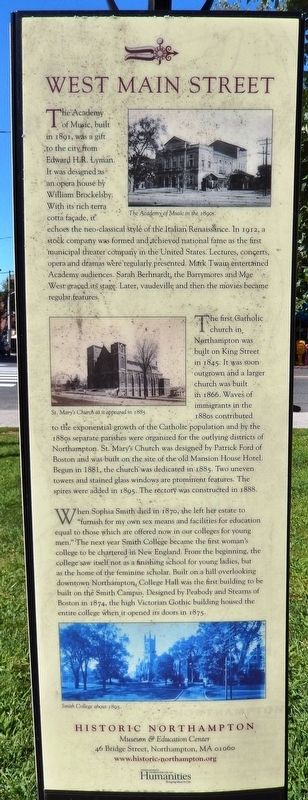 West Main Street Historical Marker