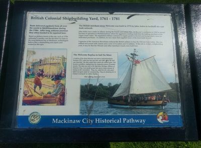 British Colonial Shipbuilding Yard, 1761 - 1781 Historical Marker