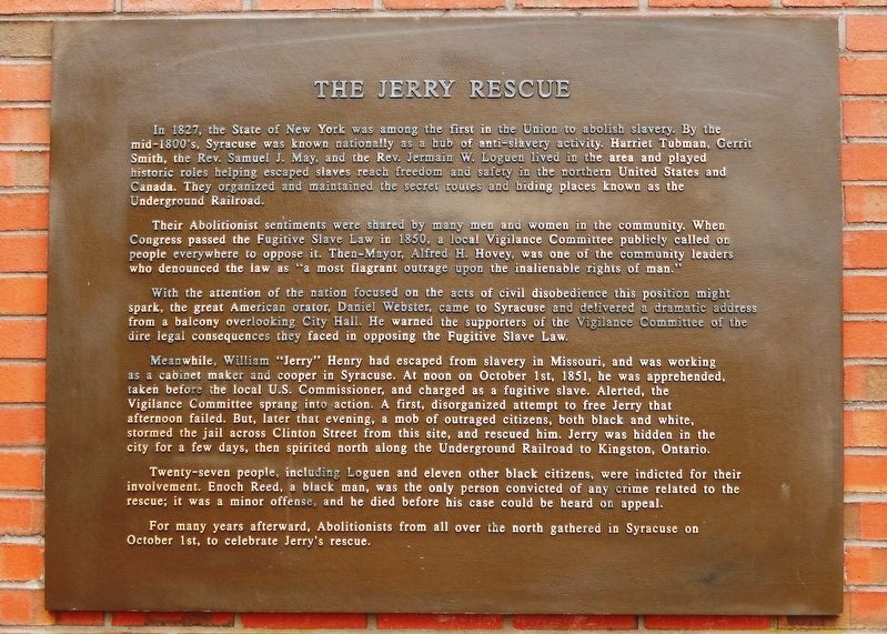 The Jerry Rescue Historical Marker