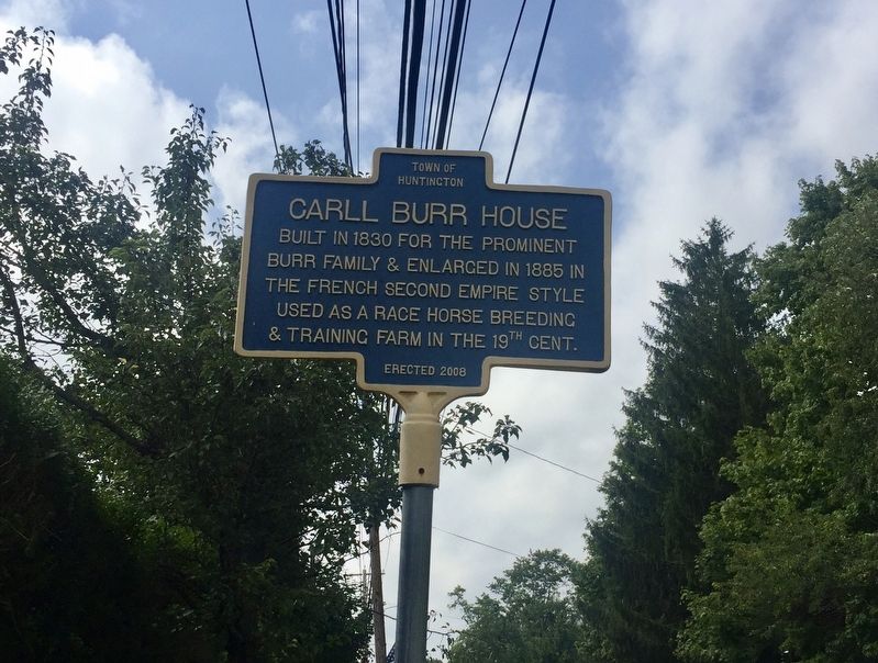 Site of Carll Burr House Historical Marker