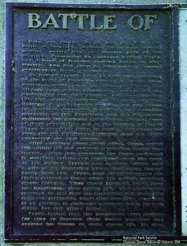 Battle of Alamance Historical Marker