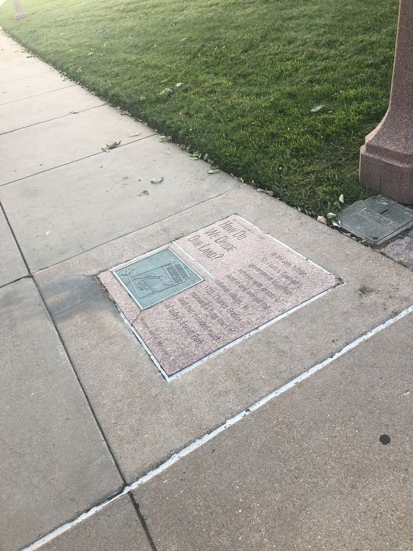 How Do We Divide Our Land? Historical Marker