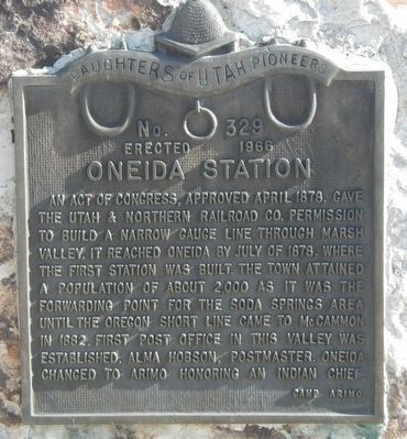 Oneida Station Historical Marker