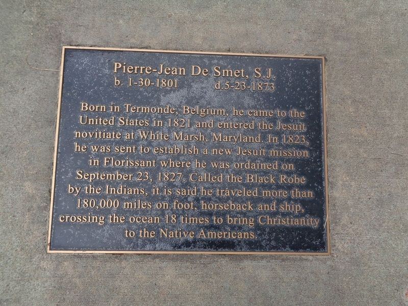 Pierre-Jean De Smet, S.J. Historical Marker