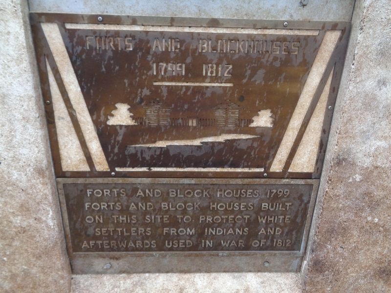 Forts and Blockhouses Historical Marker
