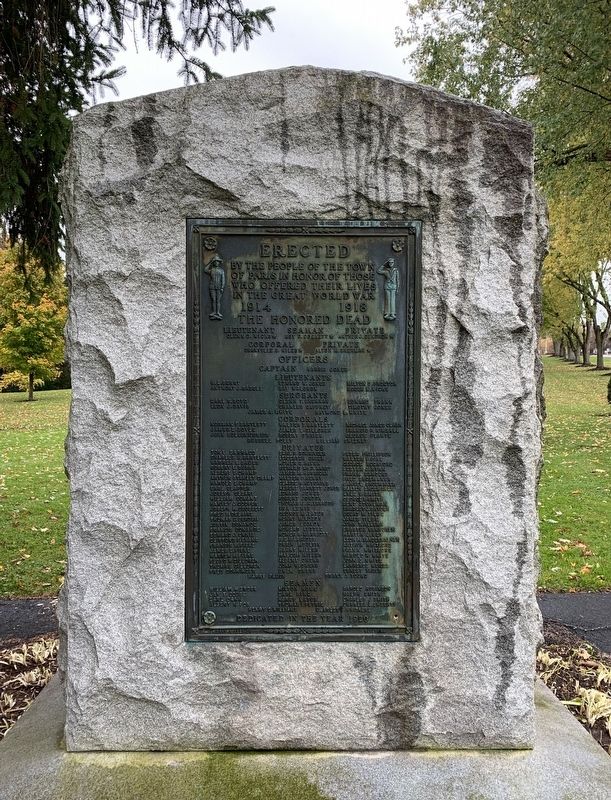 Town of Paris Great War Memorial, a War Memorial