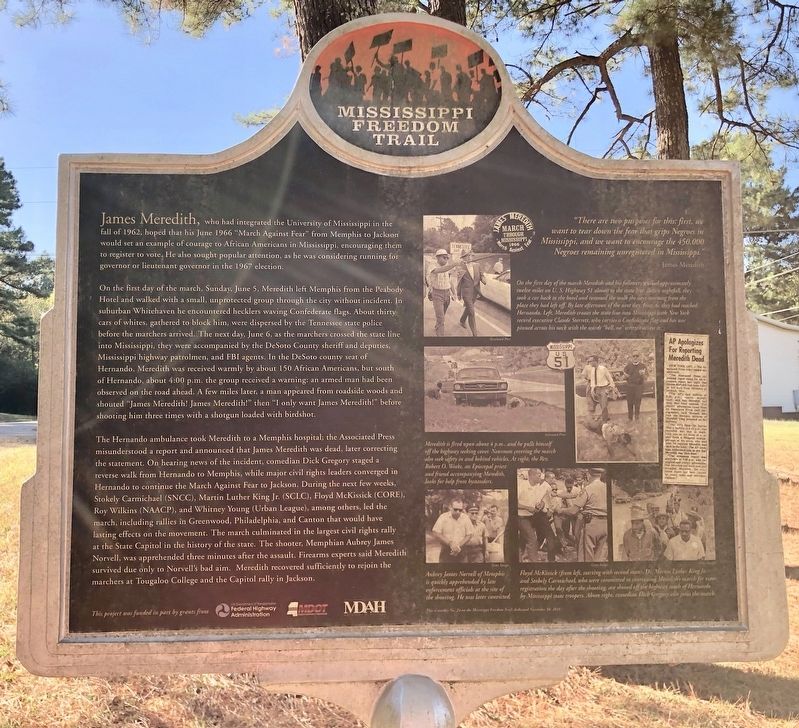 March Against Fear Historical Marker