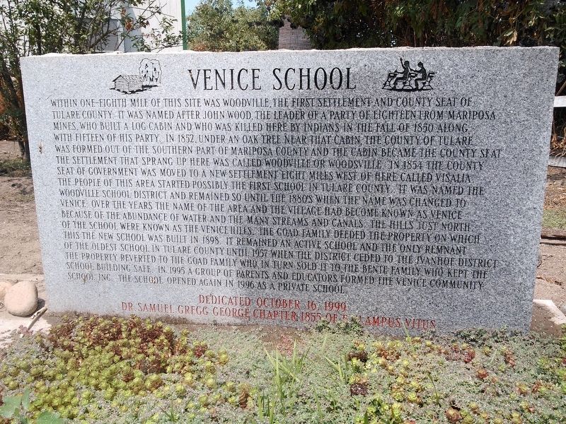 Venice School Historical Marker