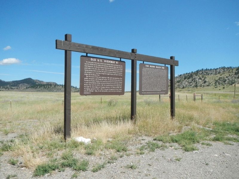 The Mann Gulch Fire Historical Marker