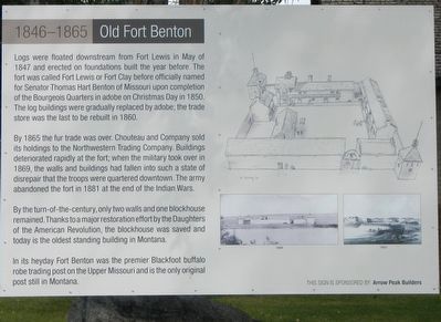 Old Fort Benton Historical Marker