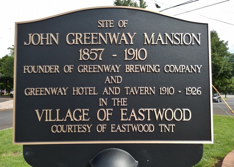 Site of John Greenway Mansion Historical Marker