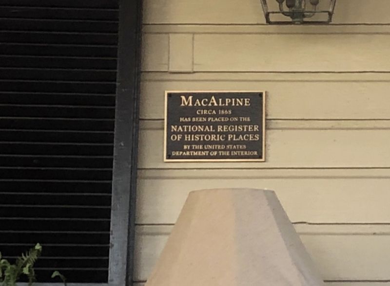 MacAlpine Historical Marker