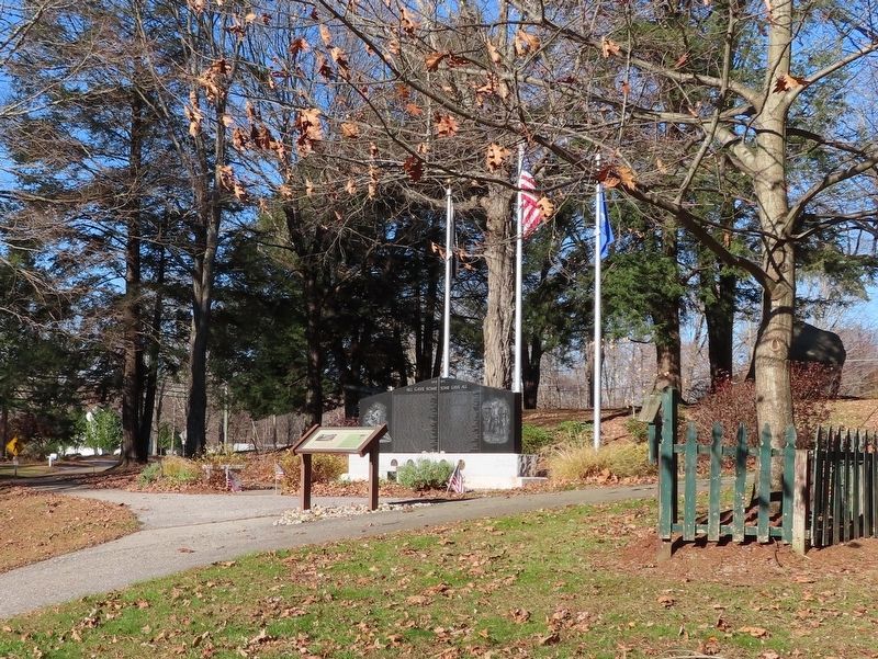 The Connecticut Veterans Memorial Historical Marker