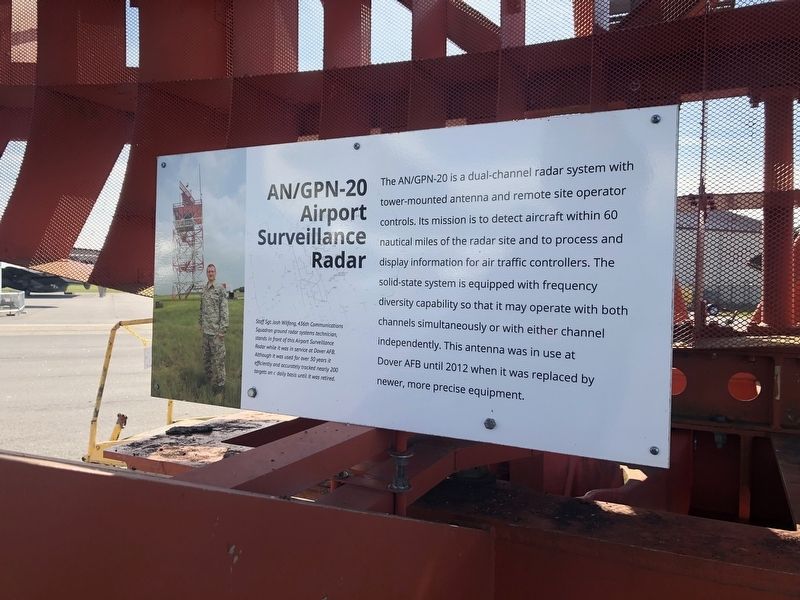 AN/GPN-20 Airport Surveillance Radar Historical Marker
