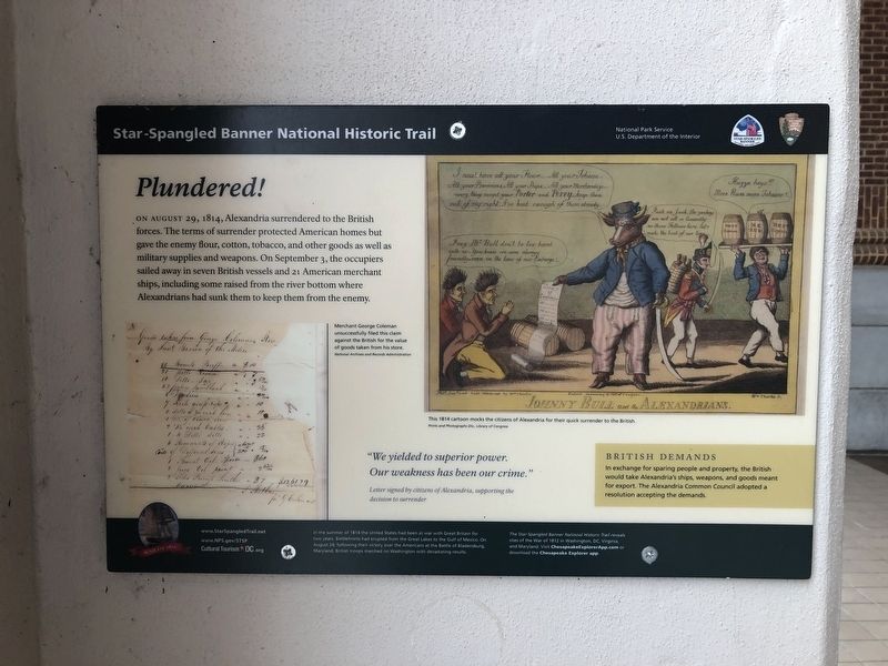 Plundered! Historical Marker