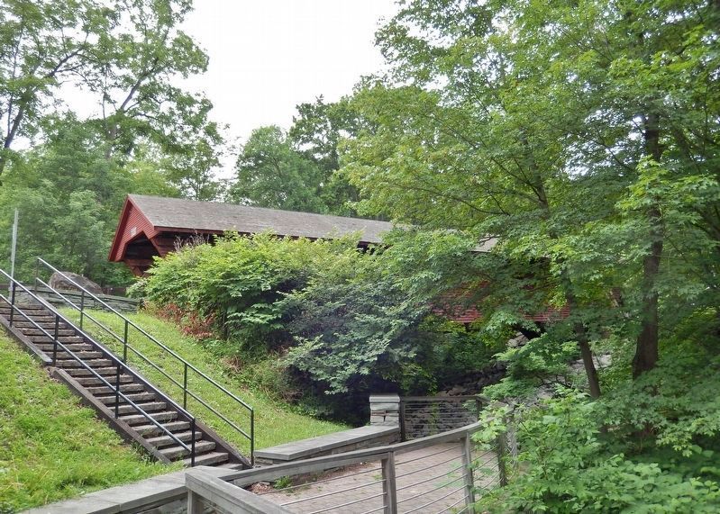 Newfield Covered Bridge Historical Marker
