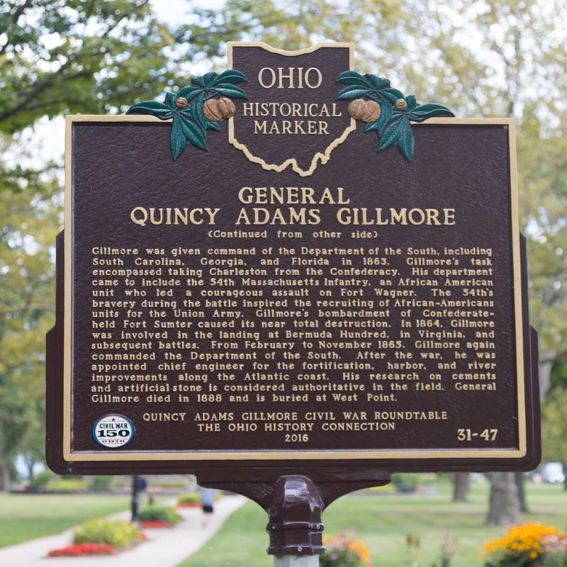 General Quincy Adams Gillmore Historical Marker