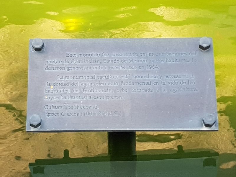 Monolith of Coatlinchán Historical Marker
