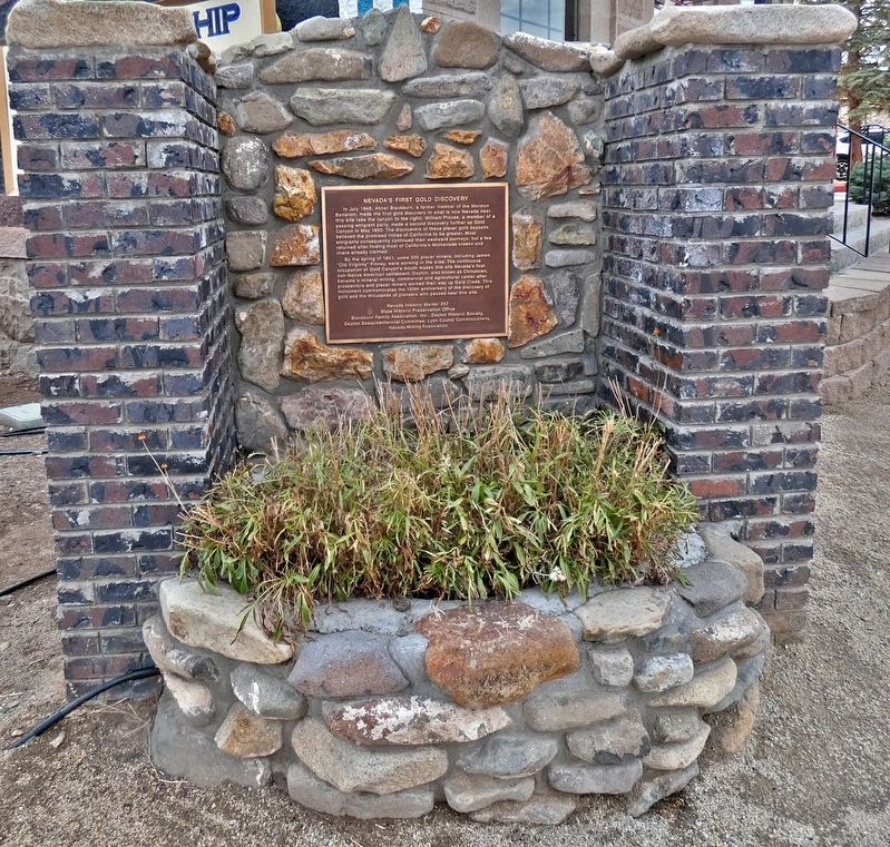 Nevada’s First Gold Discovery Historical Marker