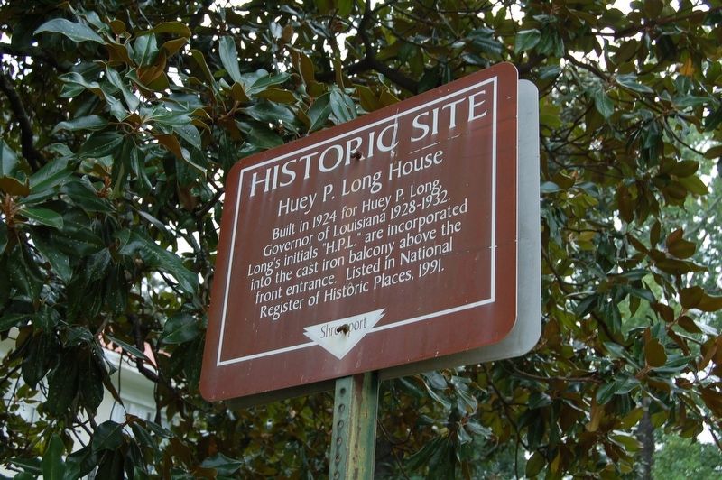 Huey P. Long House Historical Marker
