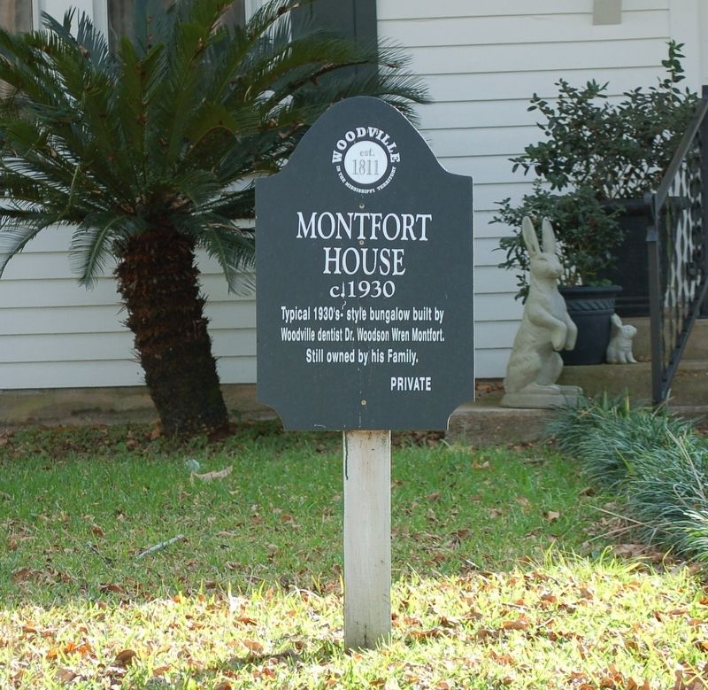Montfort House Historical Marker