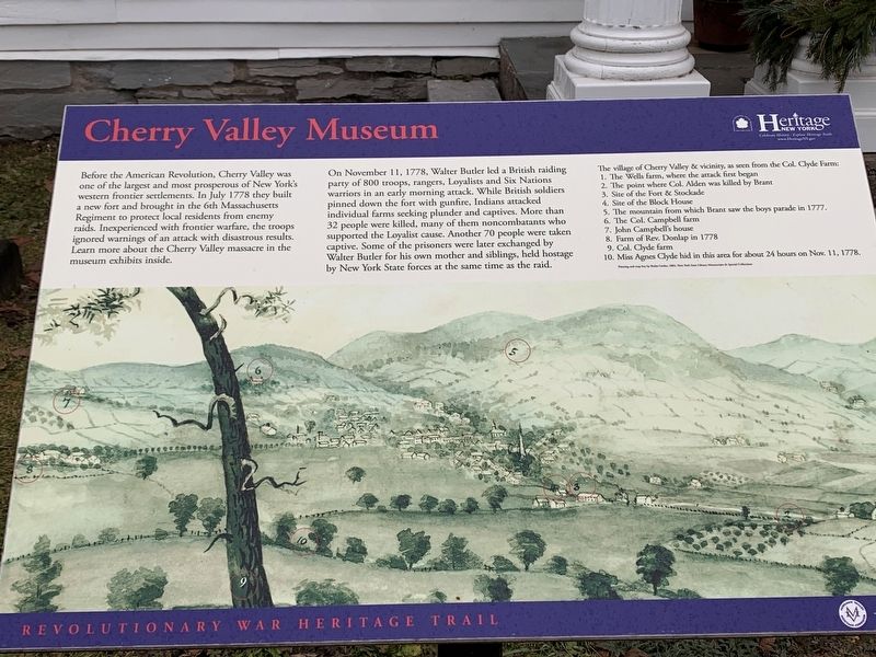 Cherry Valley Museum Historical Marker