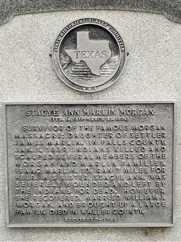 Stacye Ann Marlin Morgan Historical Marker