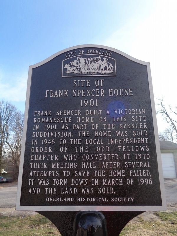 Site of Frank Spencer House Historical Marker