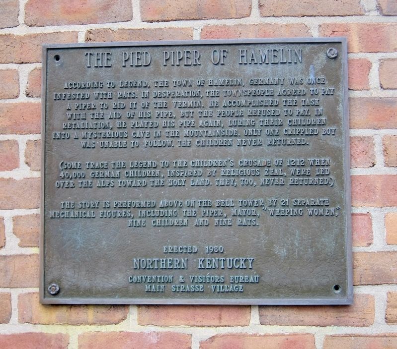 The Pied Piper of Hamelin Historical Marker