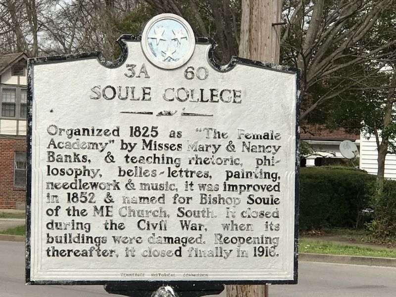 Soule College Historical Marker