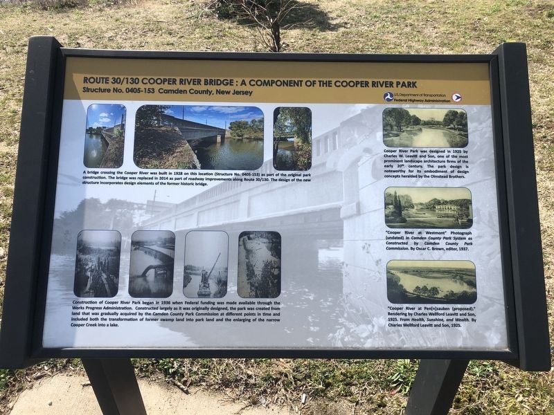 Route 30/130 Cooper River Bridge: A Component of the Cooper River Park ...