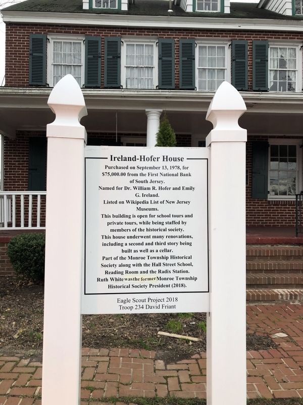 Ireland-Hofer House Historical Marker
