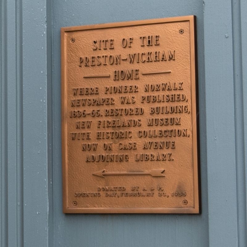 Site of the Preston-Wickham Home Historical Marker