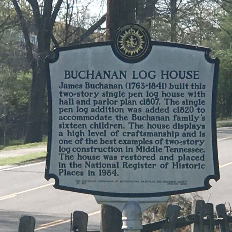 Buchanan Log House Historical Marker