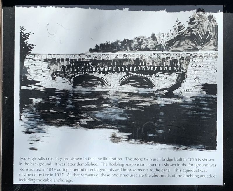 Roebling Aqueduct Abutment Trail Historical Marker