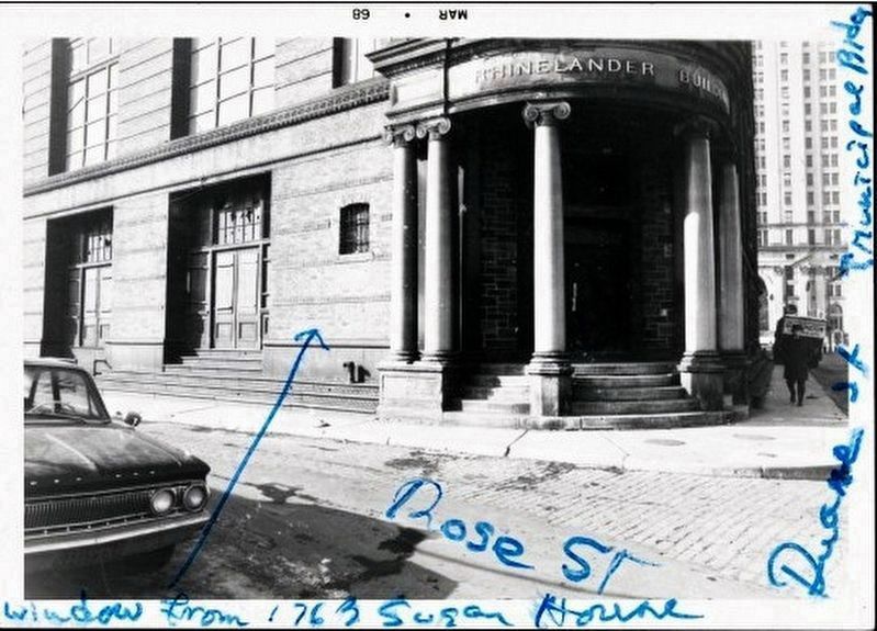Rhinelander Building Historical Marker