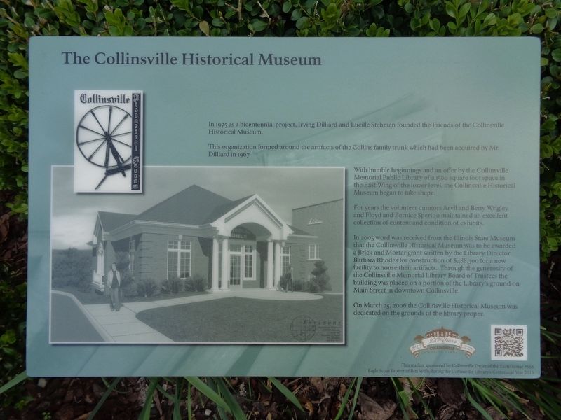 The Collinsville Historical Museum Historical Marker