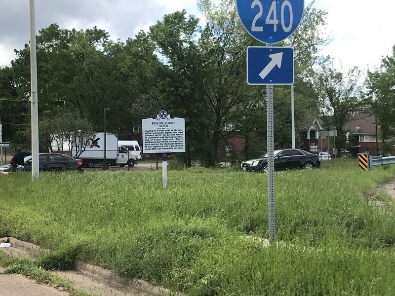 Pigeon Roost Road Historical Marker