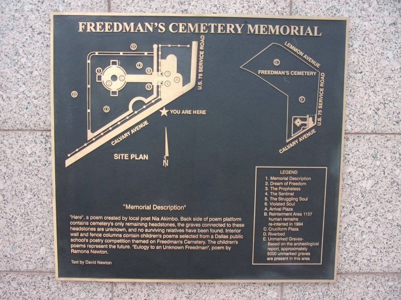 Freedman's Cemetery Historical Marker