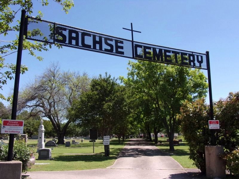 William Sachse Cemetery Historical Marker