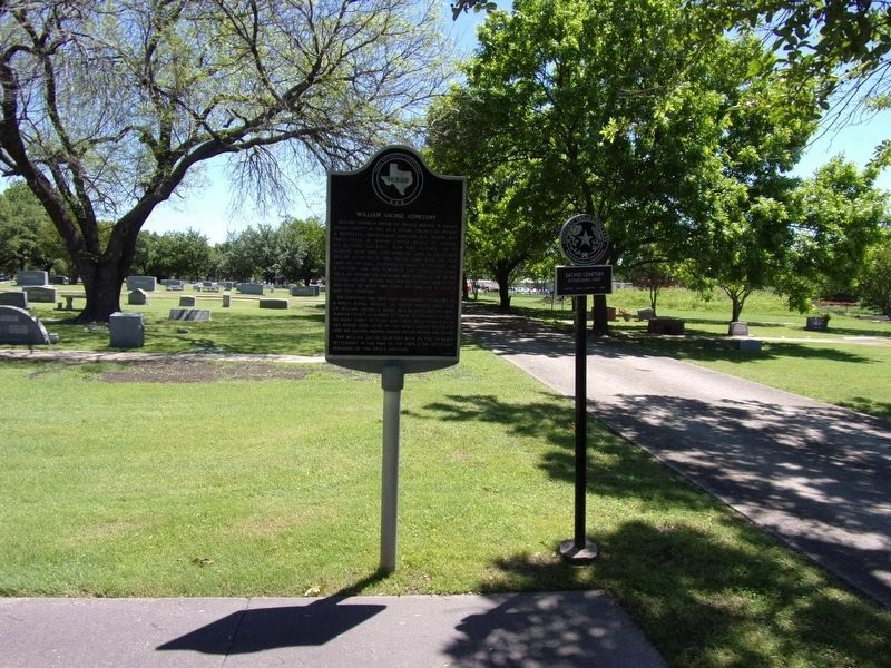 William Sachse Cemetery Historical Marker