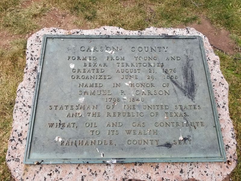 Carson County Historical Marker