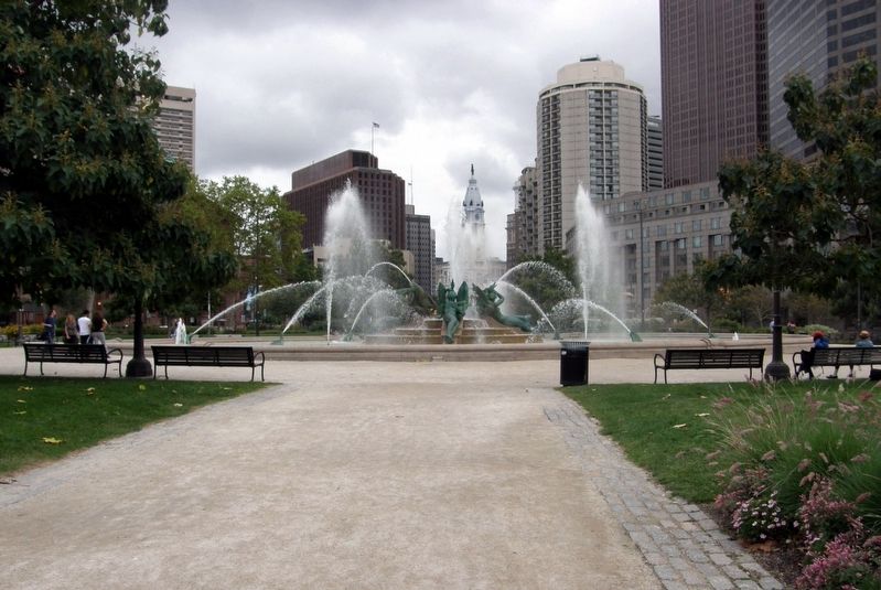 Logan Square, Logan Circle / The Heart of the Parkway Historical Marker