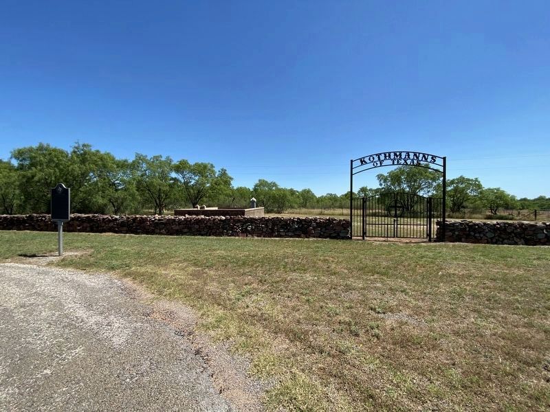 Kothmann Homesite and Cemetery Historical Marker