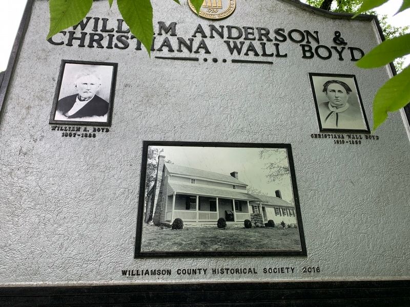William Irby Boyd Homestead ca. 1807 Historical Marker