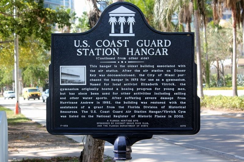 U.S. Coast Guard Station Hanger Historical Marker