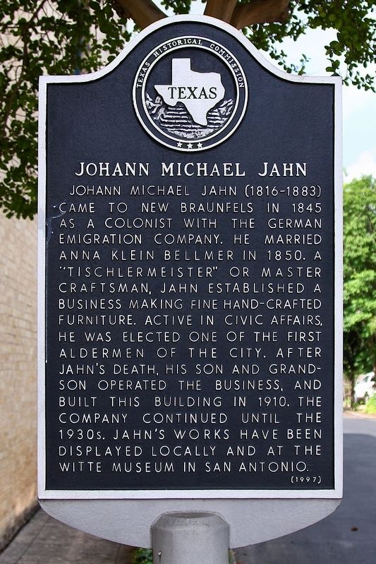 Johann Michael Jahn Historical Marker